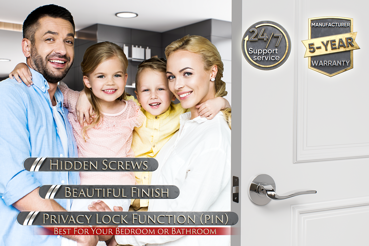 AVALON C-Series 'VENICE' - Contemporary Door Handle Door Lever Set in ...