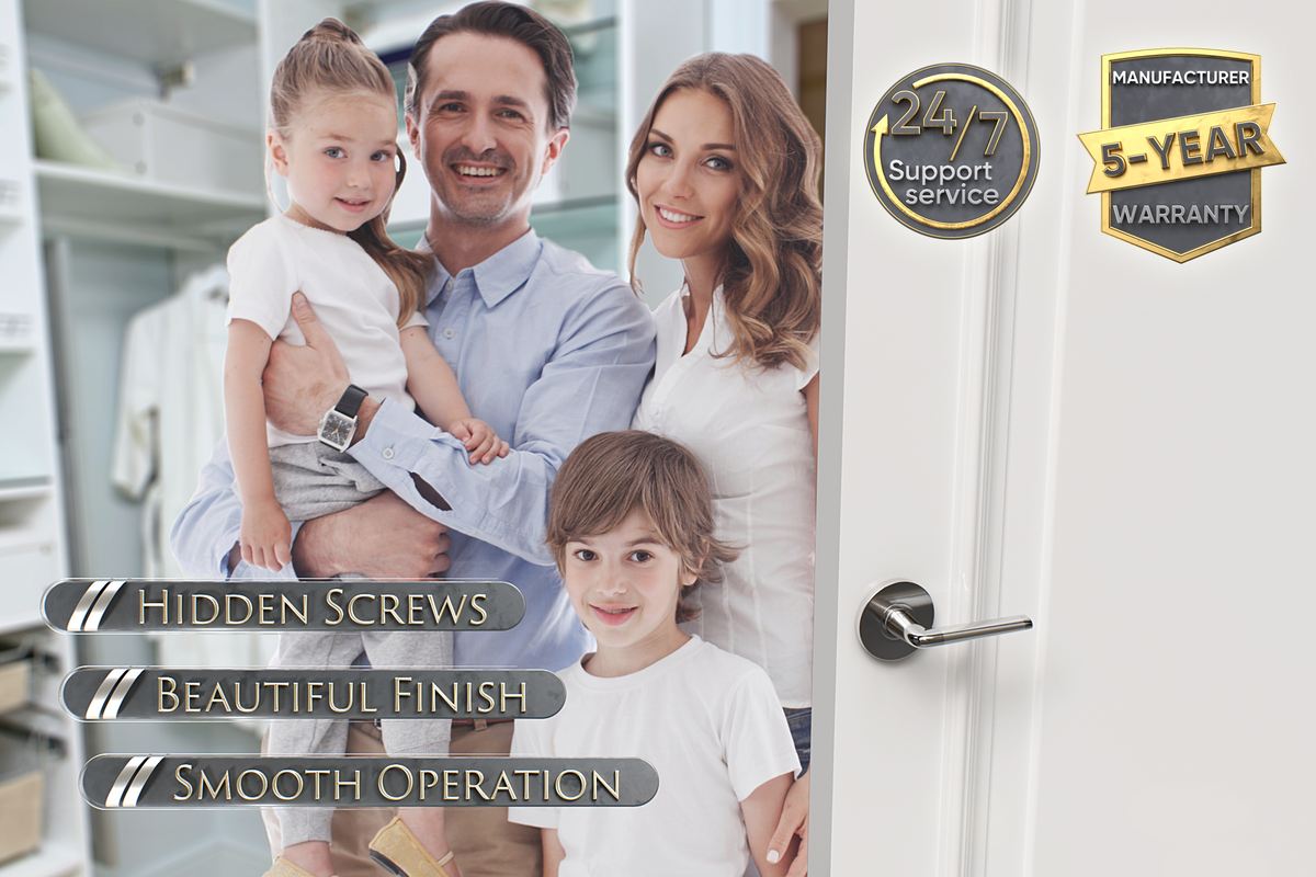 AVALON C-Series ARIE - DUMMY (Inactive) Door Handles in Satin Nickel F ...